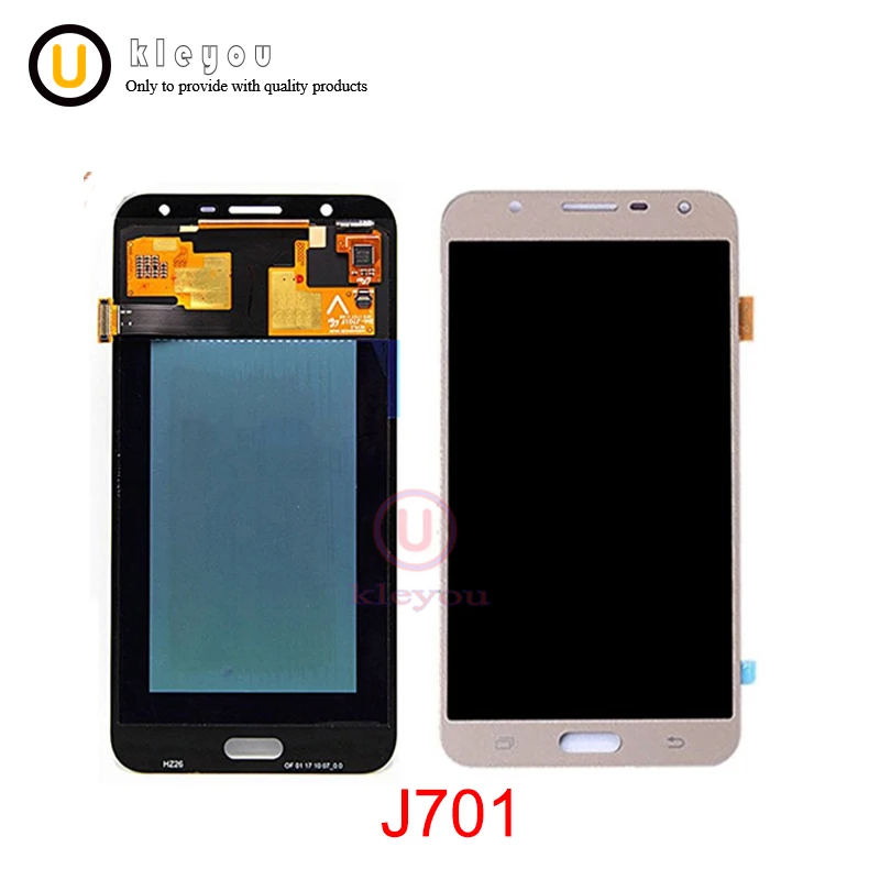 AMOLED 5 PCS Touch Screen For Samsung Galaxy J7 J701 LCD Display for ...