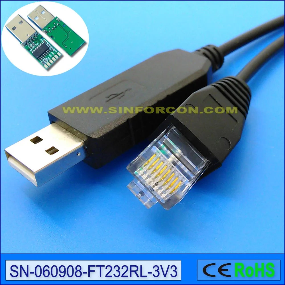 ftdi ft232rl usb uart ttl 3.3v to rj45 rj11 rj12 rj9 rj25 rj50 cable ...
