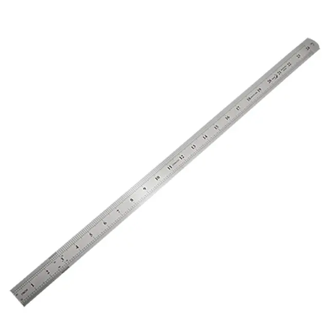 SOSW Stainless Steel 60cm 24.6 Inch Measuring Long Straight Ruler-in ...