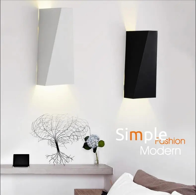 Iwhd Led Wall Sconce Lamp Modern Iron Wall Light Up Down Indoor ...