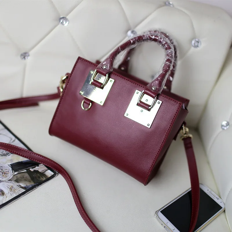 2015 new leather hand shoulder diagonal mobile packet Postman single ...