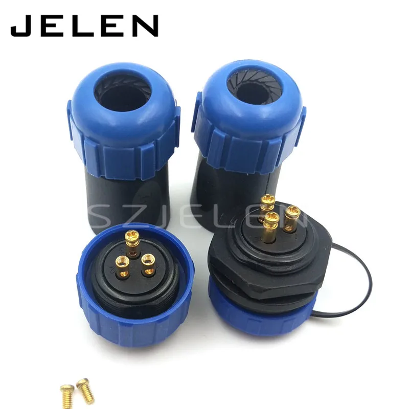 Sp21 Waterproof 3 Pin No Welding Docking Connector, Outdoor Power Link ...