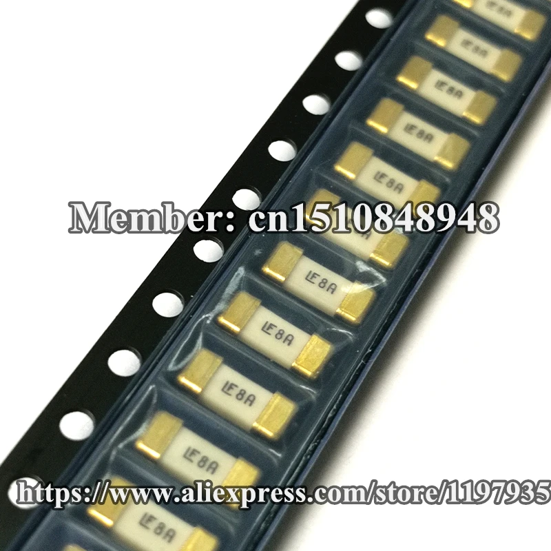 SMD FUSE 125V 8A FAST ACTING Littelfuse 0451008.MRL SMD 1808 FUSE 125V ...