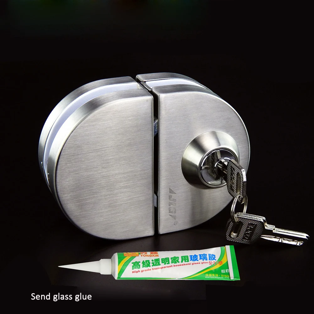 304 Stainless Steel Central Glass Door Lock Entry Gate 10-12mm Glass ...