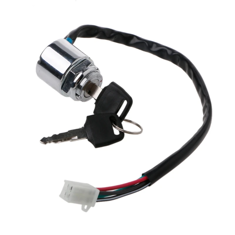 Generic 4 Wires Atv Quads Ignition Key Switch For 4 Wheeler Go Kart ...