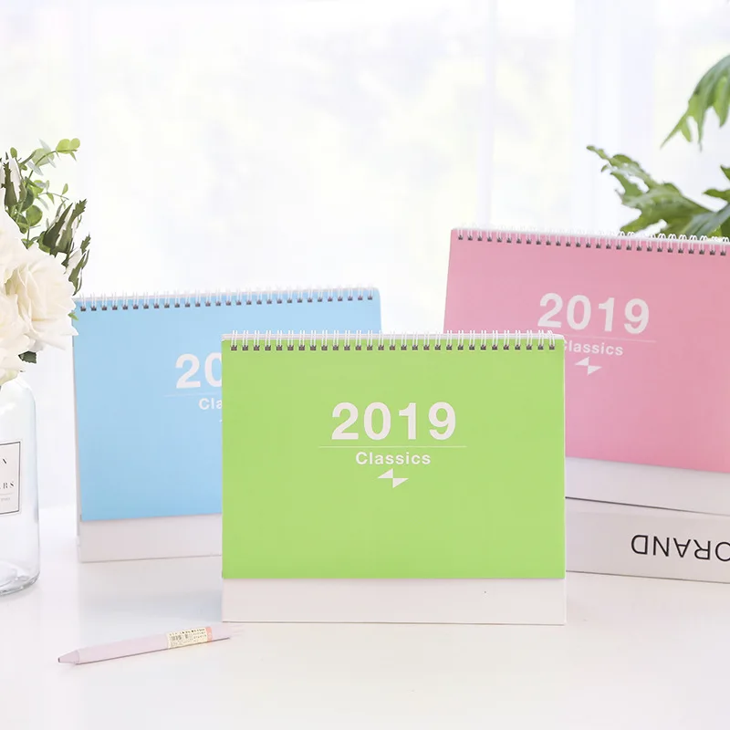2019 Creative World Map Desk Calendar DIY Cartoon Animals Table ...