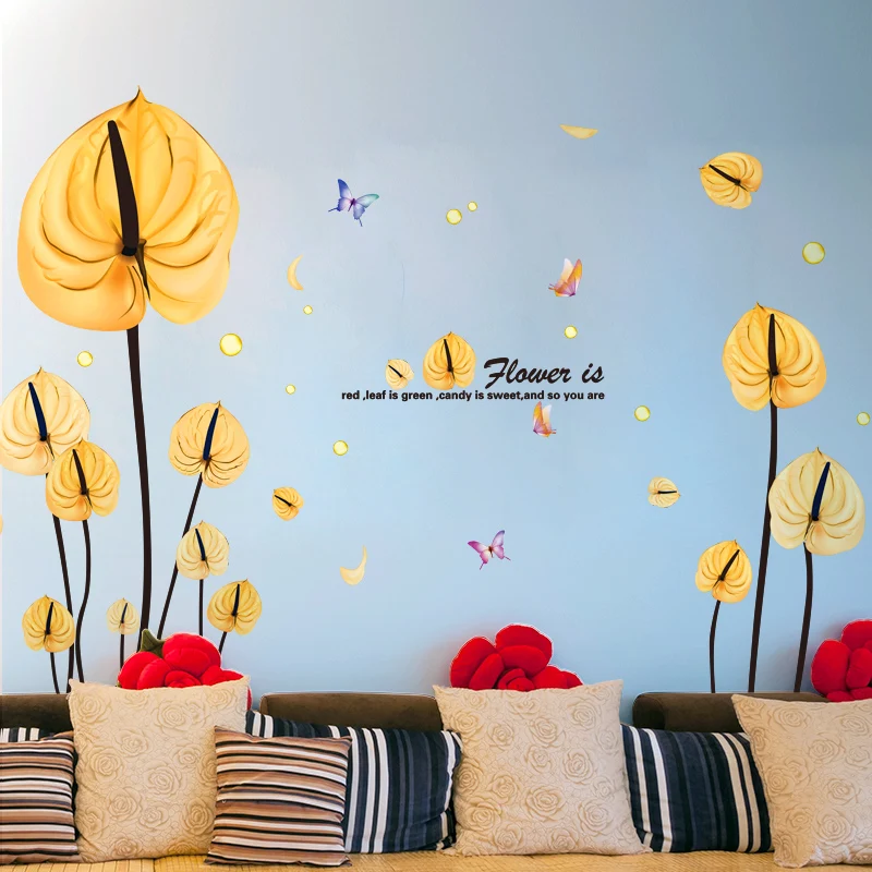 Removable Wall Stickers Living Room Sofas Wall wallpaper Creative ...