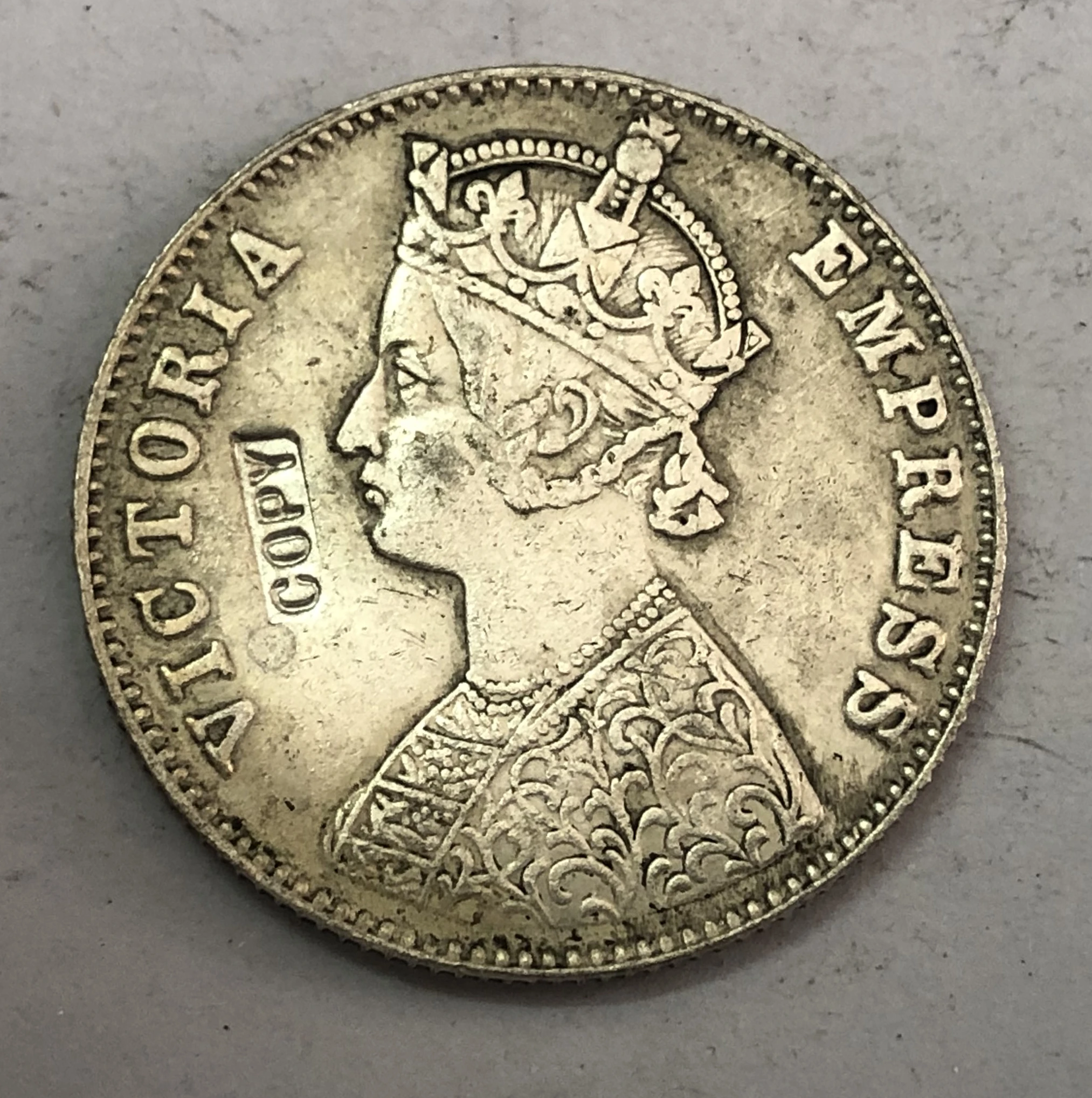 1877 India - British ½ Rupee - Victoria - Non-currency Coins - AliExpress