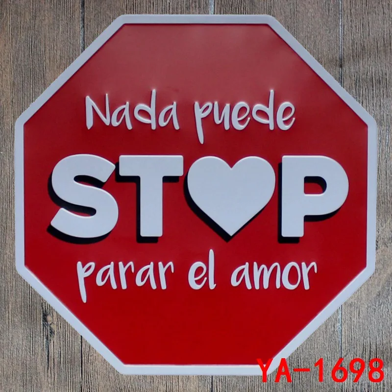 30X30CM Mada STOP Vintage Home Decor Tin Sign for Wall Decor Metal Sign ...