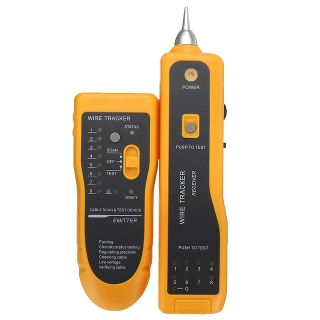 Multi Function Cable Tester Wire Tracker Tracer Network RJ11 RJ45 Test ...
