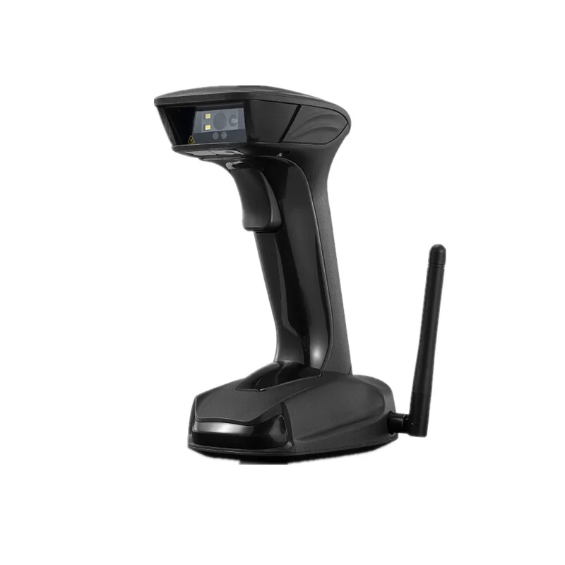Wireless 2D Barcode Reader 433Mhz Seat Type Handheld Scanner 30 Million ...