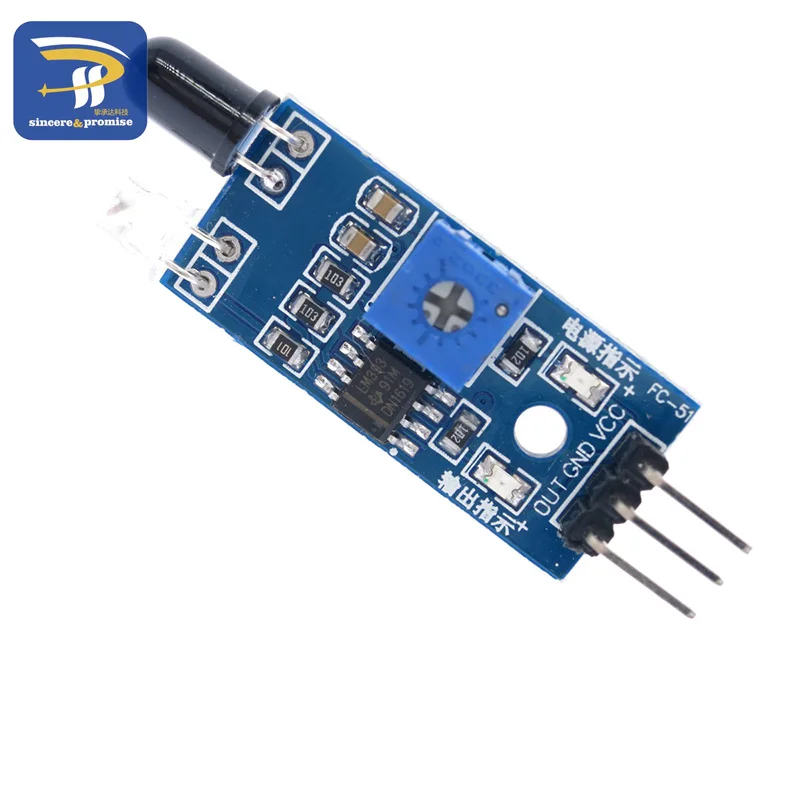 IR Infrared Obstacle Avoidance Sensor Module Smart Car Robot 3-wire ...