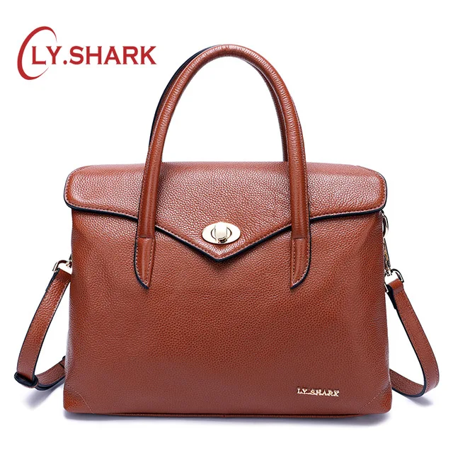 LY.SHARK Messenger Bag Women Bag Ladies Genuine Leather Handbag Women ...