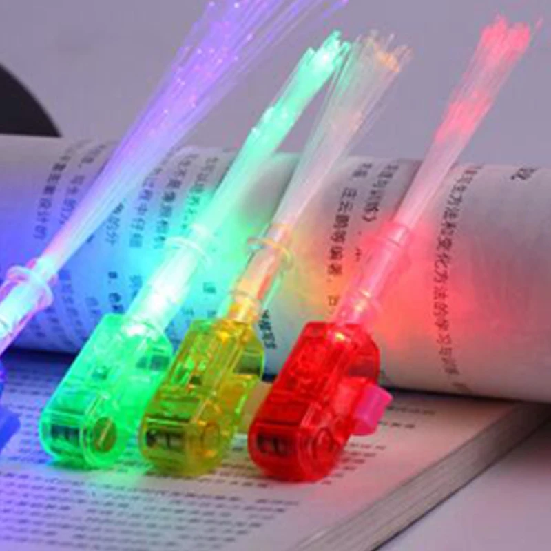Fiber Optic Finger Light Creative Led Flash Finger Light Kids Luminous ...