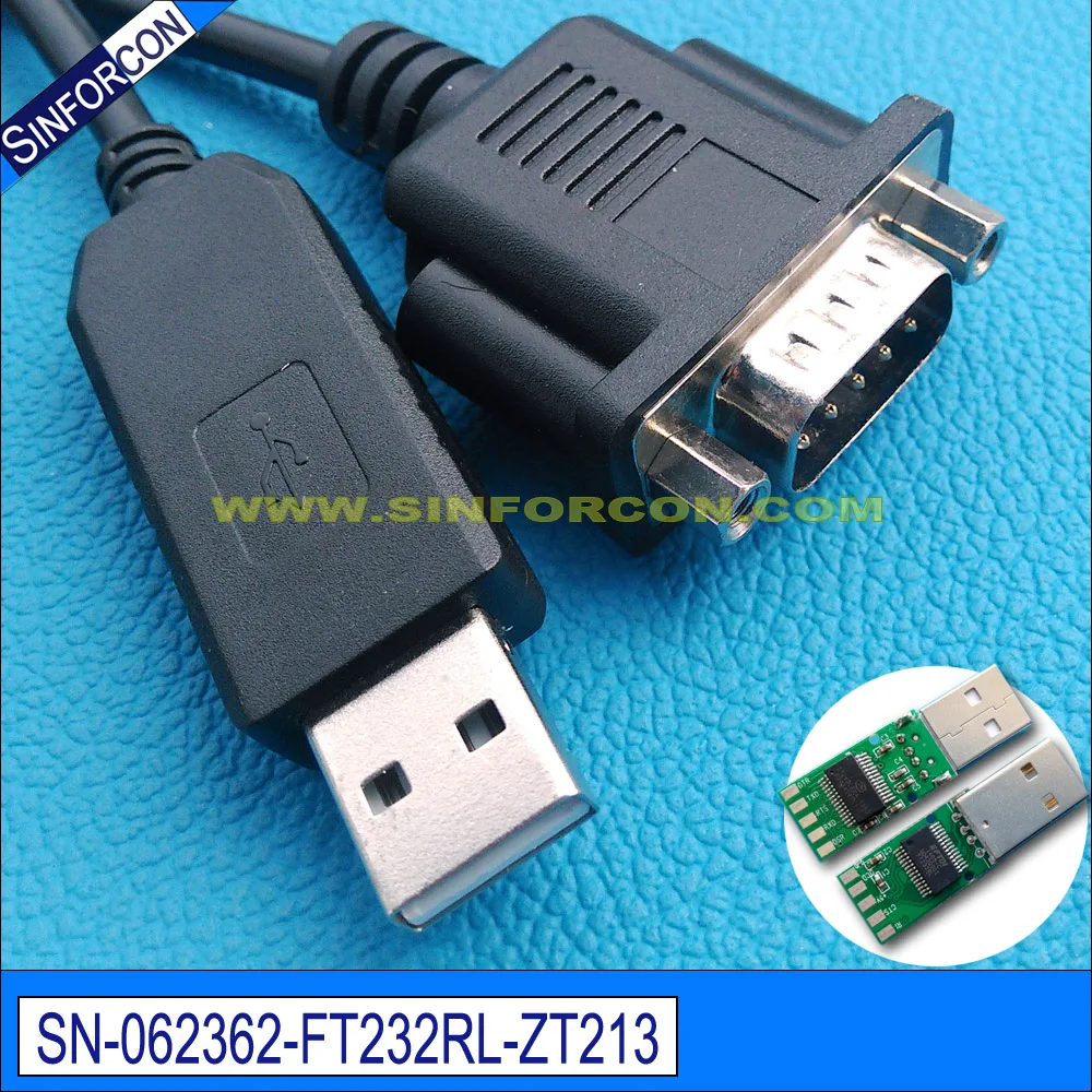 Usb To Serial DSD TECH SH-RS232G DB9 Female Cable Built-in FTDI FT232RL ...