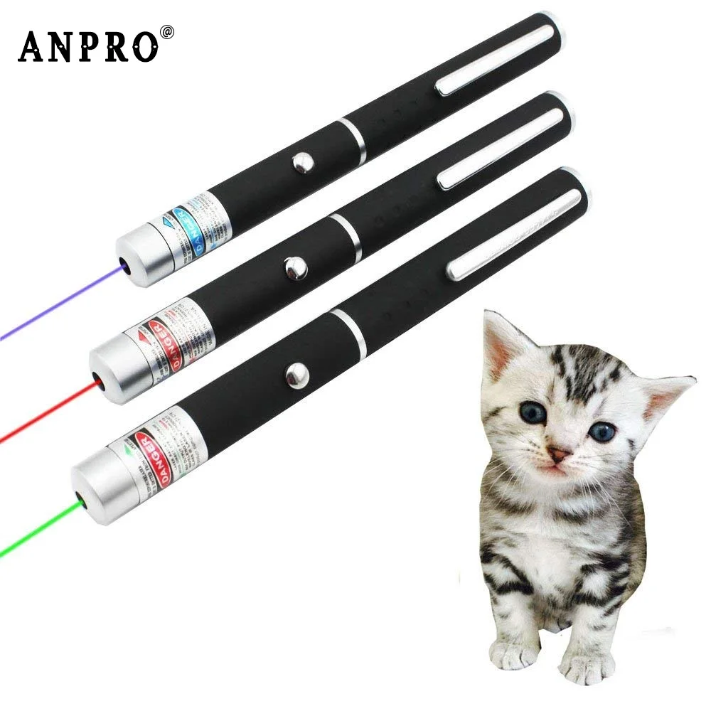 Anpro LED Laser Pet Cat Toy Red Dot Laser Pointer Light Toy Laser Sight
