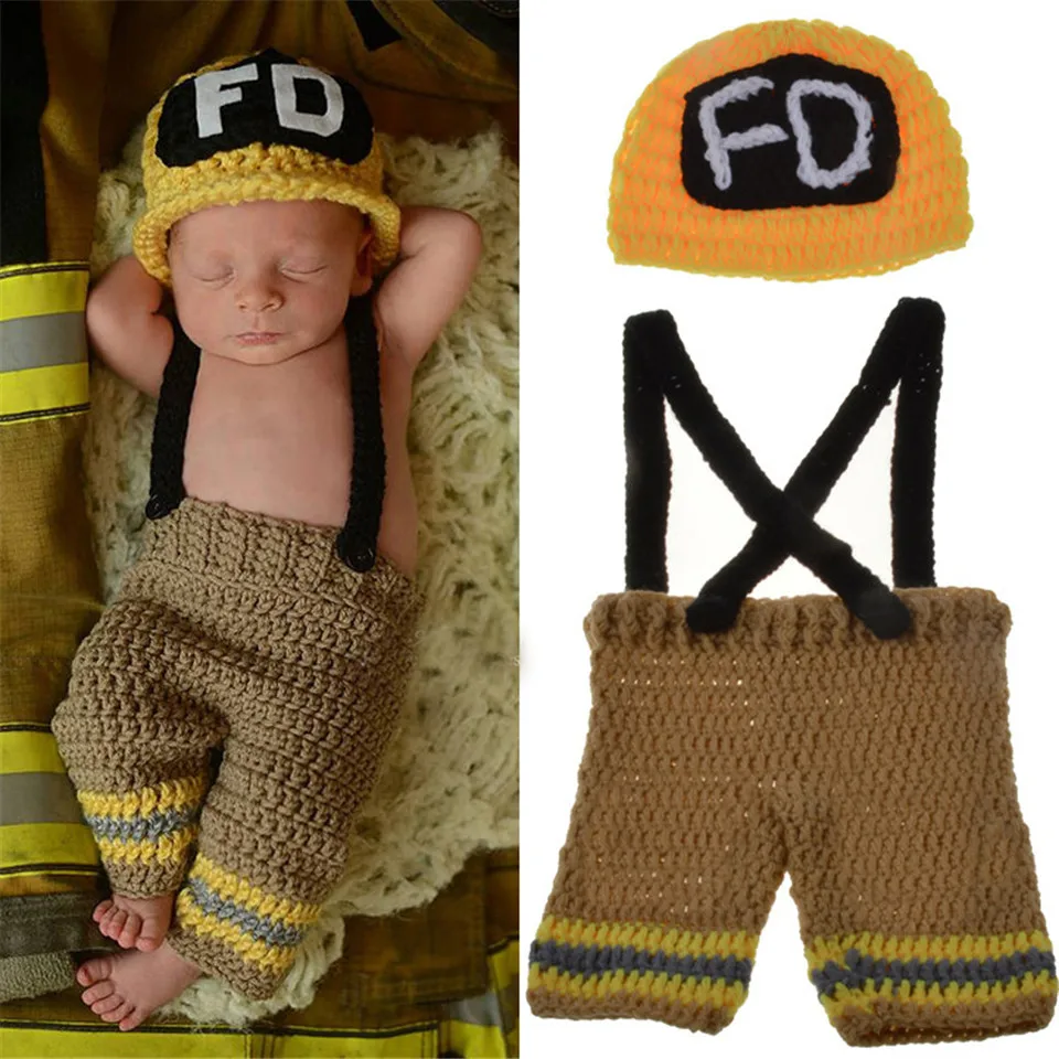 Knit Fireman Hat