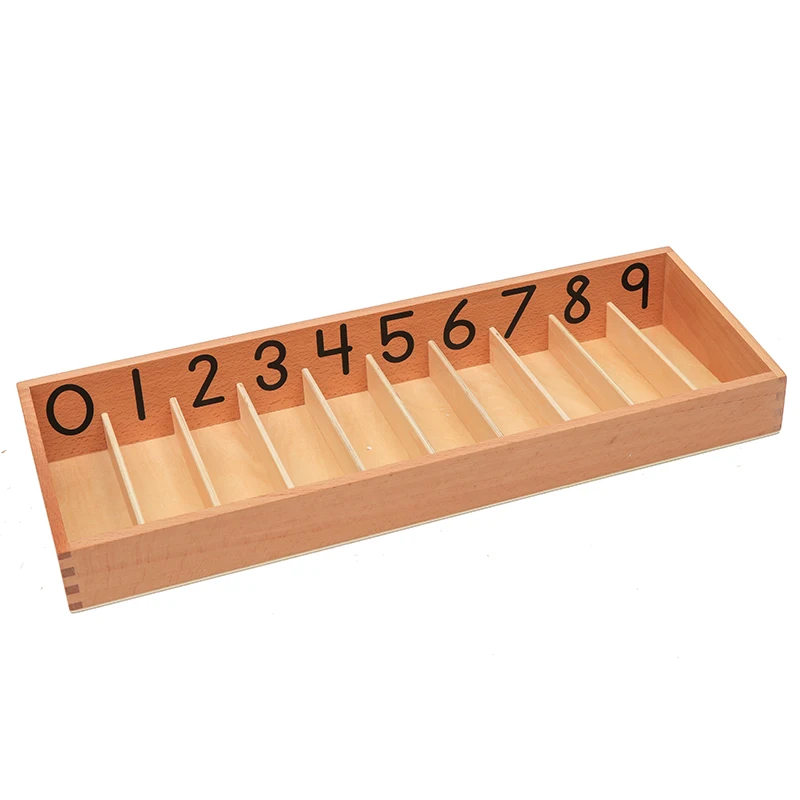 Baby Toy Montessori Standard Spindle Box With 45 Spindles Math Learning ...