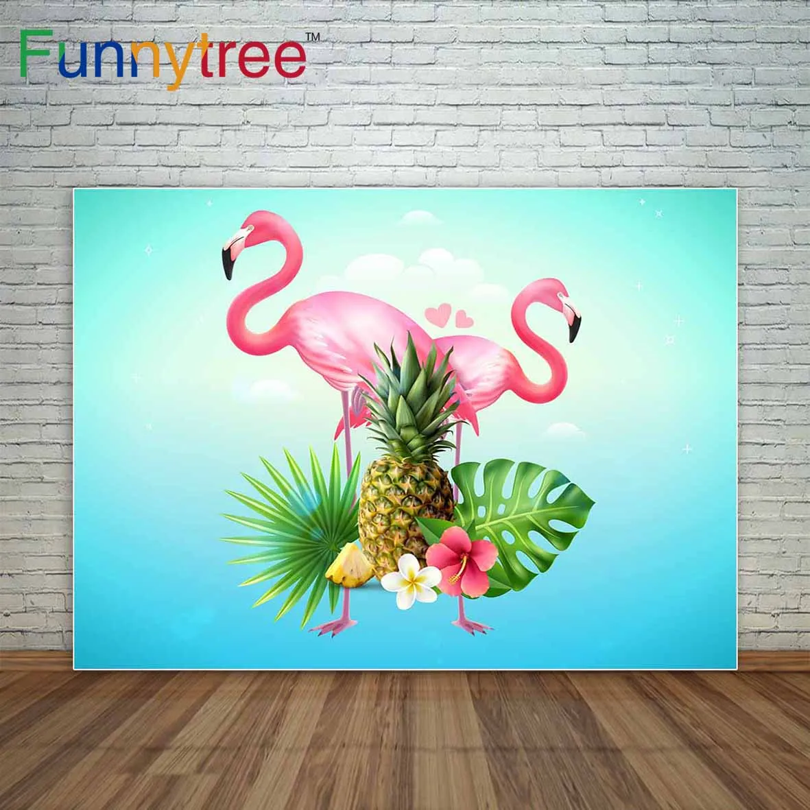 Funnytree Photography Backdrops Summer Beach Party Pineapple Tropical ...