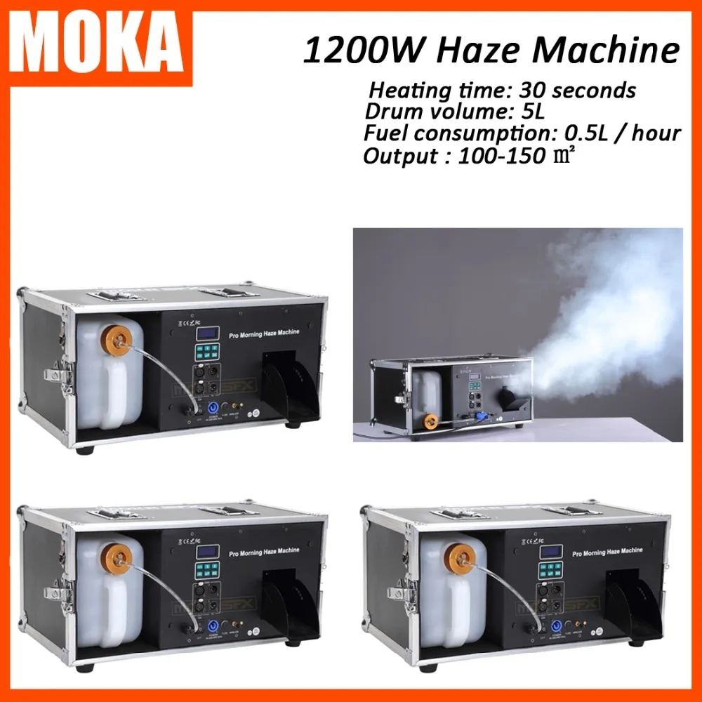 4Pcs/lot 1200W Pro Morning Haze Machine Stage Effect Equipment DMX512 ...
