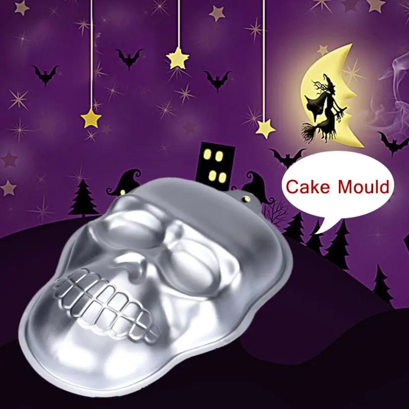Halloween Metal Skull Cake Mold Cookie Jelly Christmas Baking Mold halloween-metal-skull-cake-mold-cookie-jelly-christmas-baking-mold
