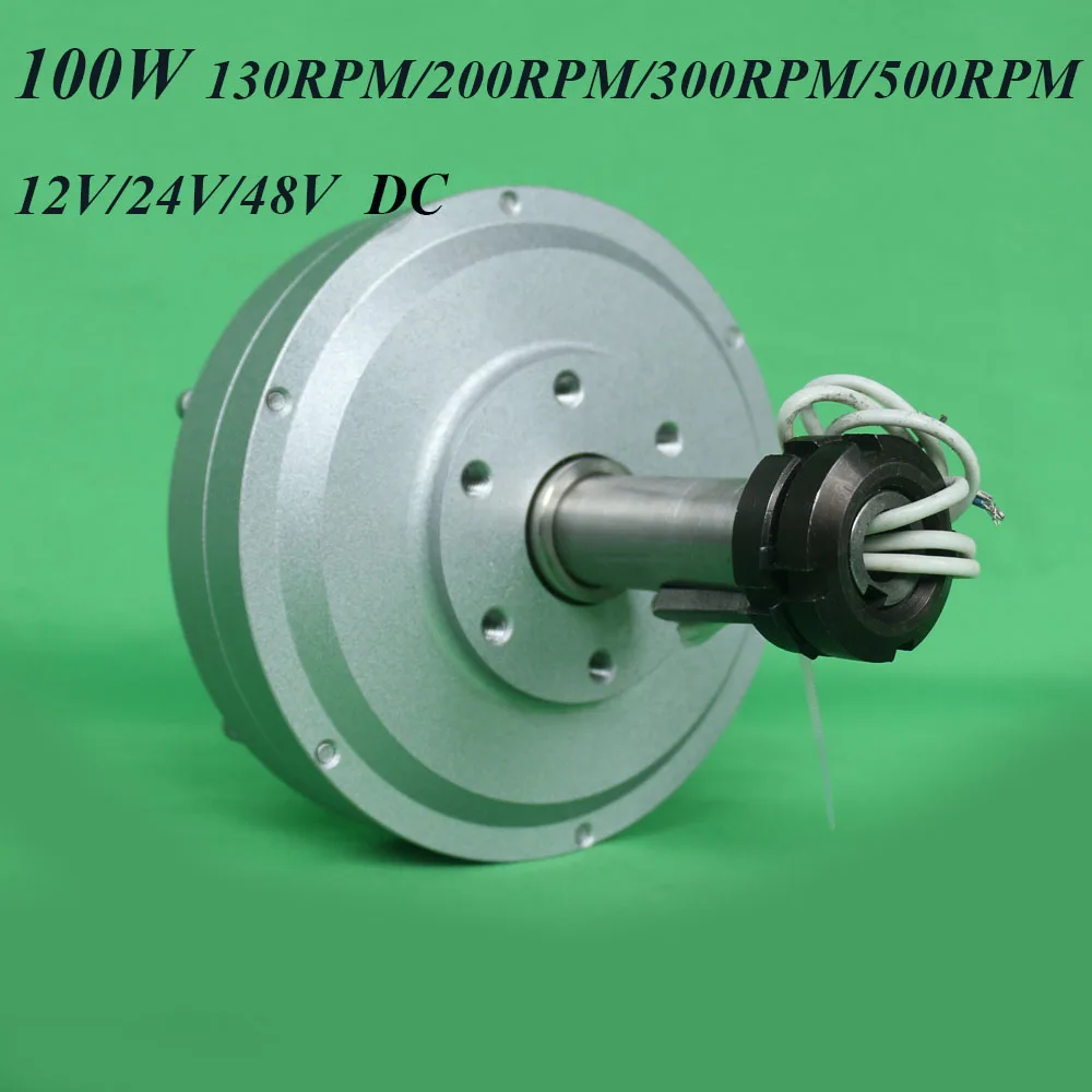FLTXNY 100W 12V 24v 48v Coreless ac Rare Earth Permanent Magnet ...