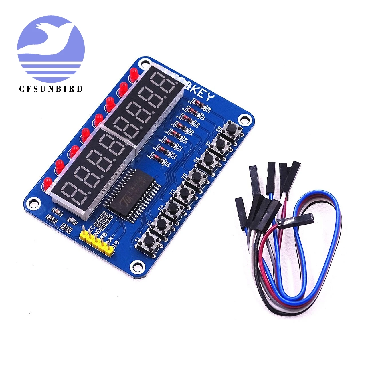 CFsunbird 10pcs Key Display New 8 Bit Digital LED Tube 8 Bit TM1638 ... CFsunbird 10pcs Key Display New 8 Bit Digital LED Tube 8 Bit TM1638 ...