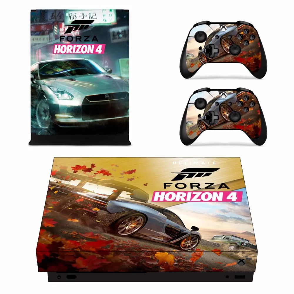 Forza Horizon 4 Skin Sticker For Microsoft Xbox One X Console and 2 ...