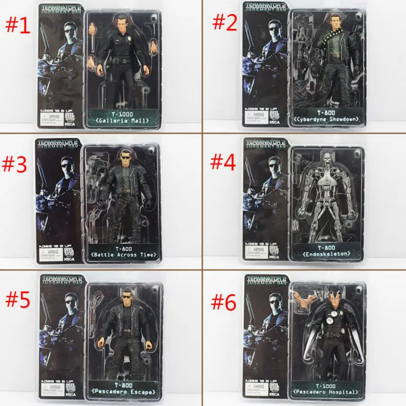NECA figuras de acción de PVC de The Terminator, 6 estilos de juguete ...