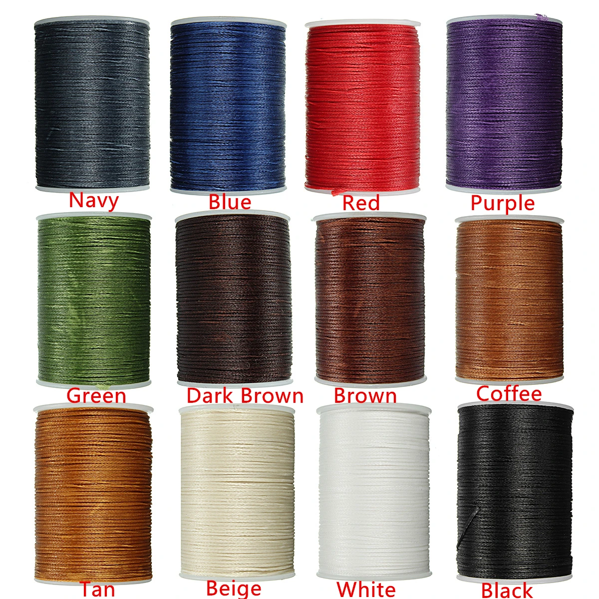 KiWarm 78 Meter 0.8mm Waxed Thread Leather sewing thread Repair Cord ...