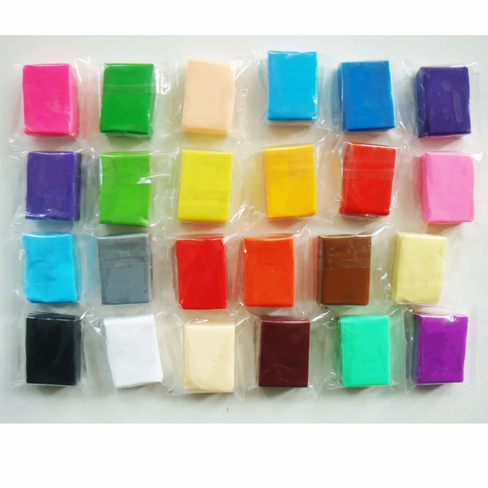 Aliexpress.com : Buy 24 Colors Polymer Clay 48PCS DIY Soft Modelling ...