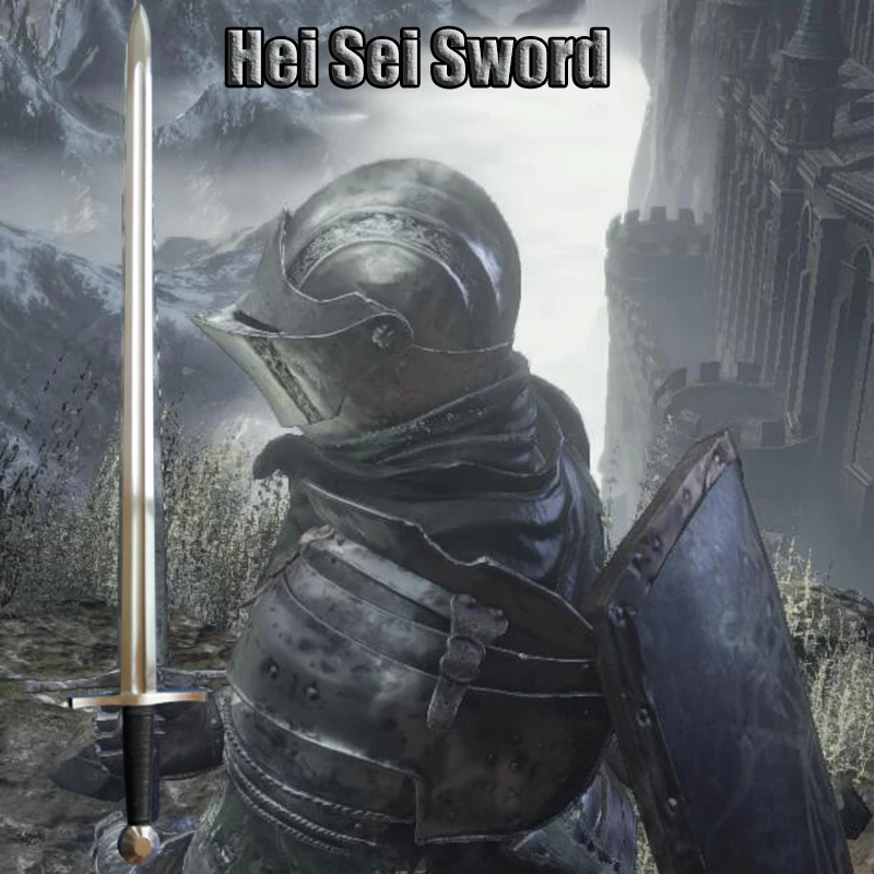 Handmade Top Quality High Carbon Steel Blade Western Sword Knight Sabre ...