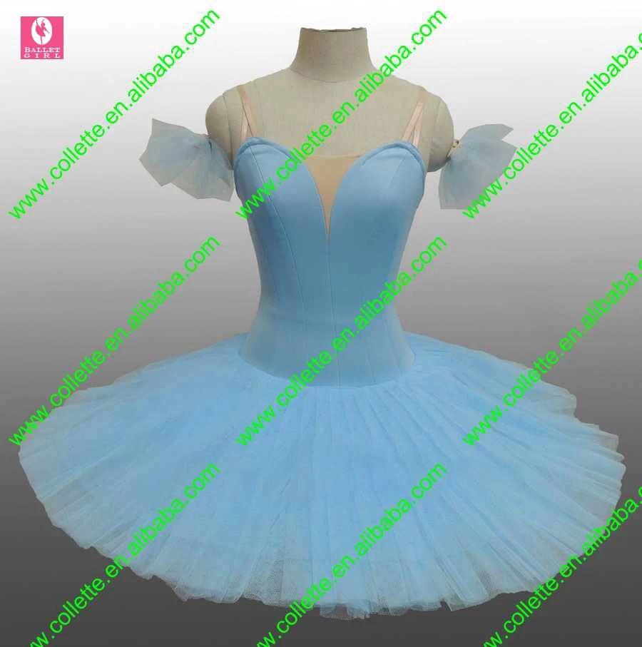 BLL1005 B Adult light blue classical professional pancake ballet palin ...
