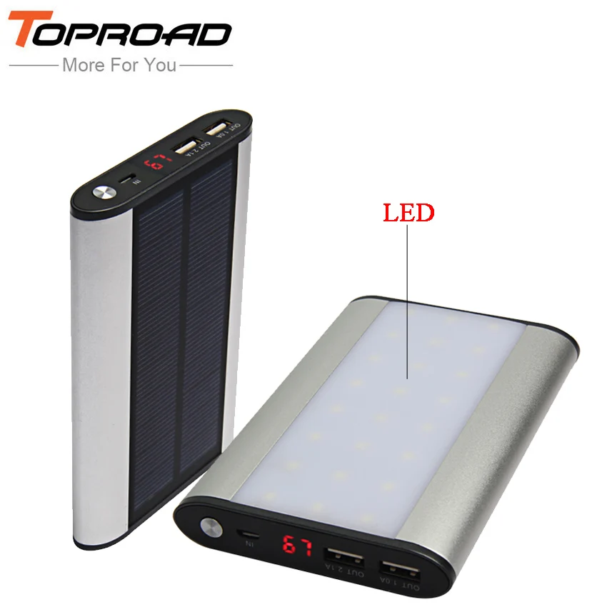 Solar Poverbank 16000mah Camping LED light Mobile Phone Power Bank ...