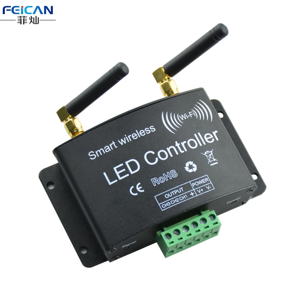 DC12 24V Wifi LED Controller RF Touch Remote Control 3Channel RGB ...