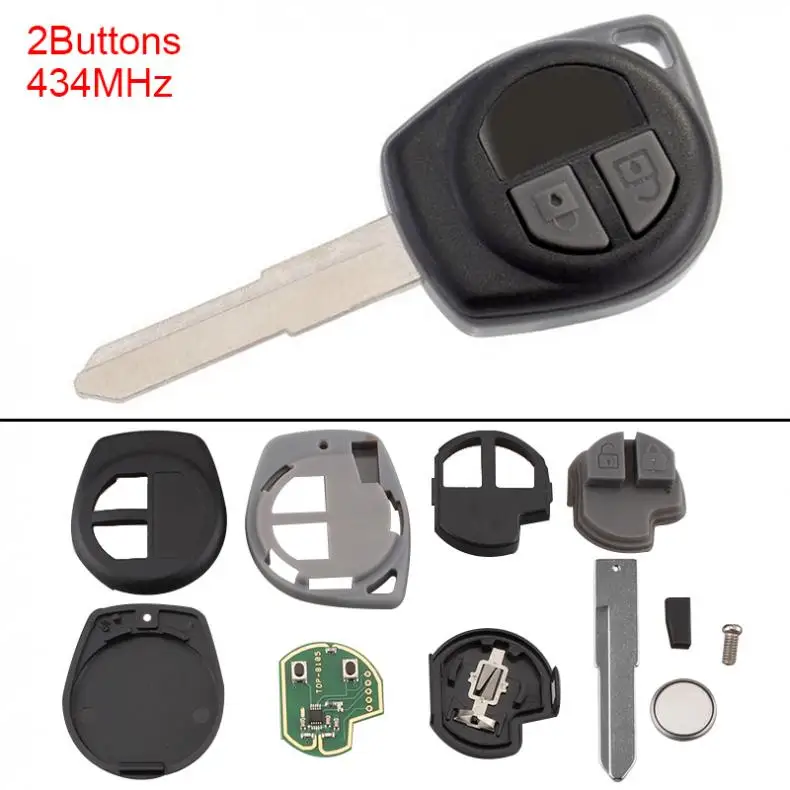 433MHz-2-Buttons-Keyless-Uncut-Flip-Car-Remote-Key-Fob-with-ID46-Chip ...