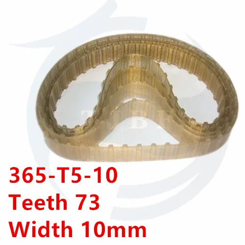 5pcs/lot T5 timing belt 365 T5 10 Length 365mm Width 10mm Teeth 73 PU ...