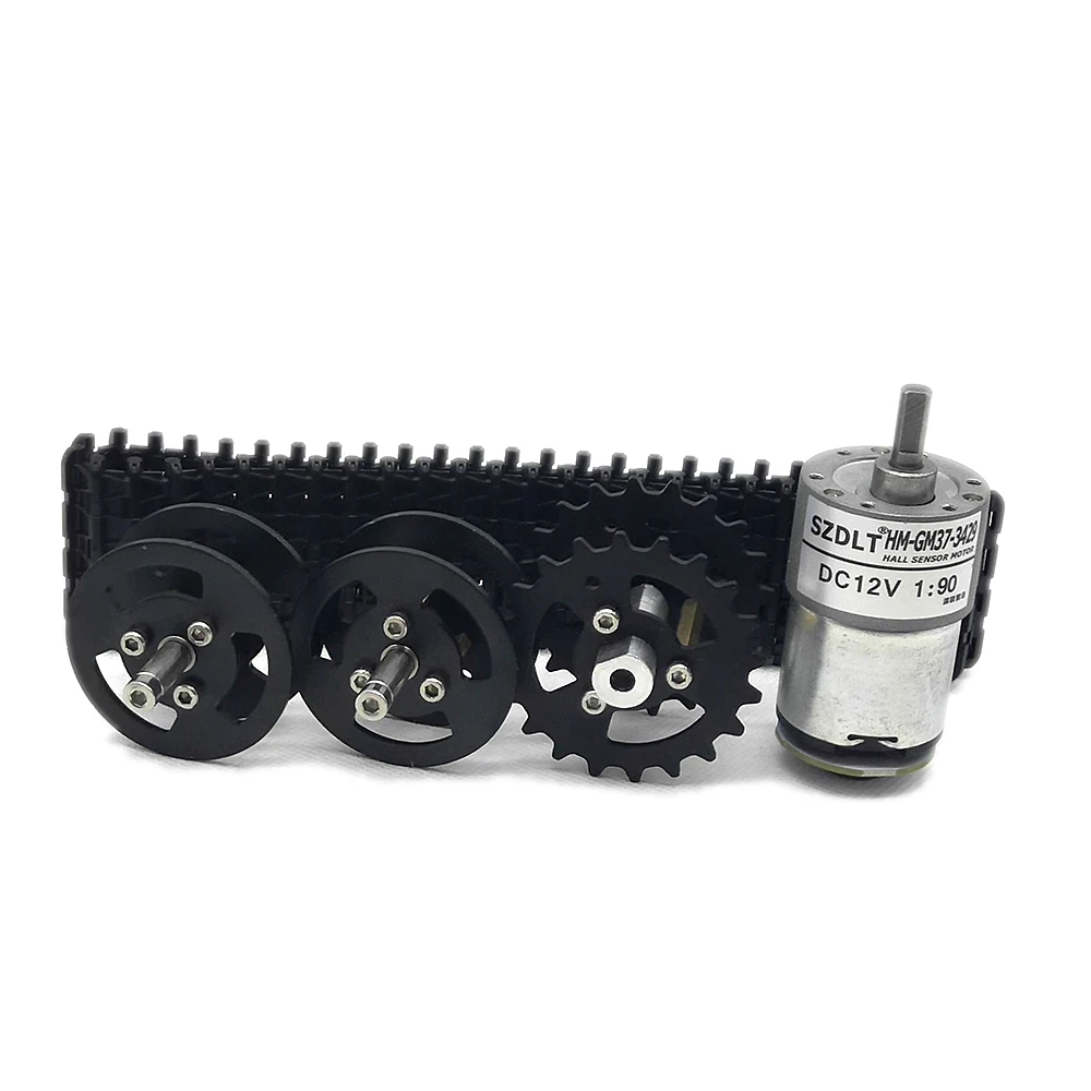 One Set Of Diy Robot Tank Kits, Metal Bearing Wheel + Metal Driving ...