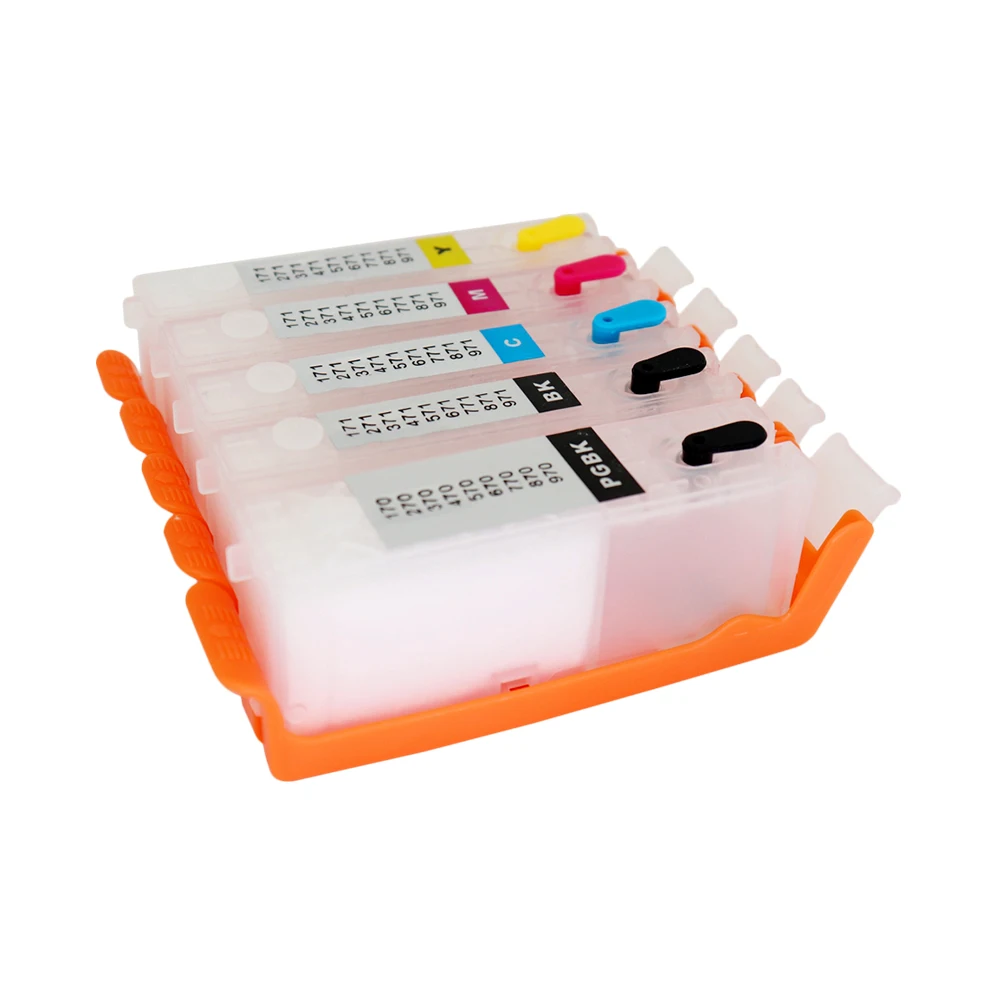 Jetvinner 470 471 5 color PGI470 CLI471 Refillable Ink Cartridge With ...