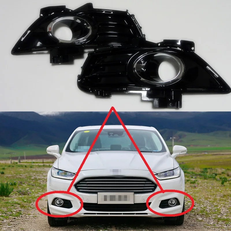 2 Pcs/Pair RH and LH front fog lamp light bezel trim covers for Ford ...
