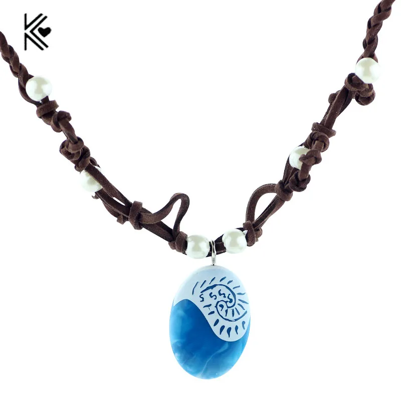 Movie Moana Pendant &Necklace Polynesia Princess Moana Necklace Leather ...