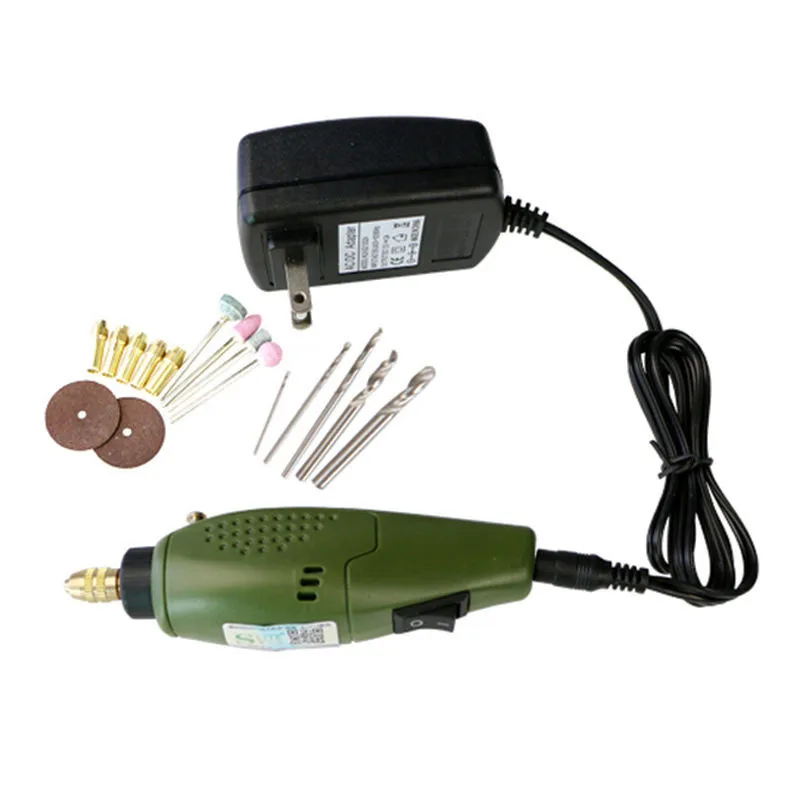 Slite P500-10 Mini Electric Drill Set 12v Dc Grinder Power Tools For ...