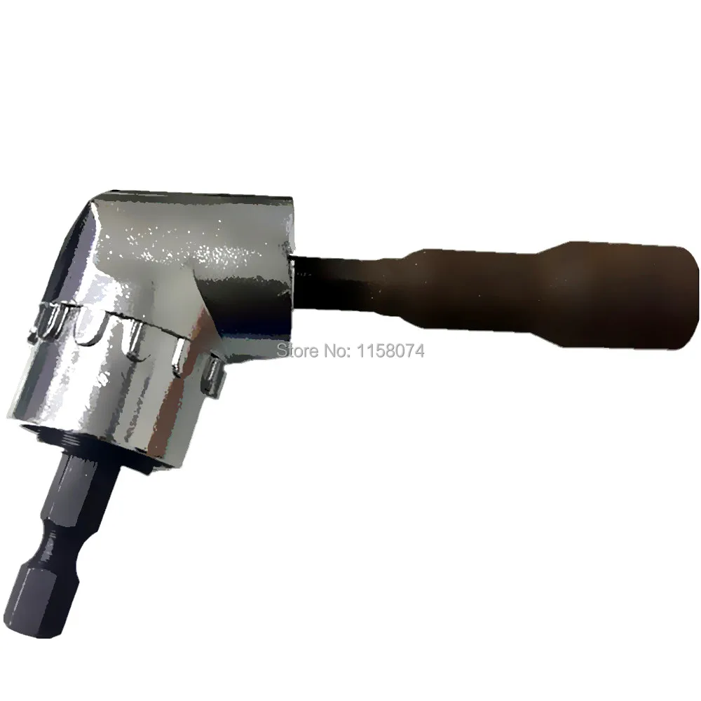 105 Degrees 1/4" Adjustable Hex Drill Bit Angle Driver Screwdriver ...