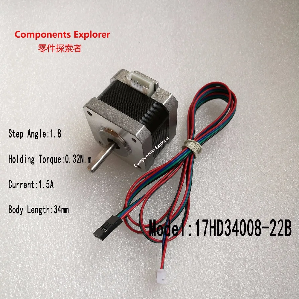 42 stepper motor/1.5A 34mm 17HD34008-22B 1.8 degree 3D printer stepper ...