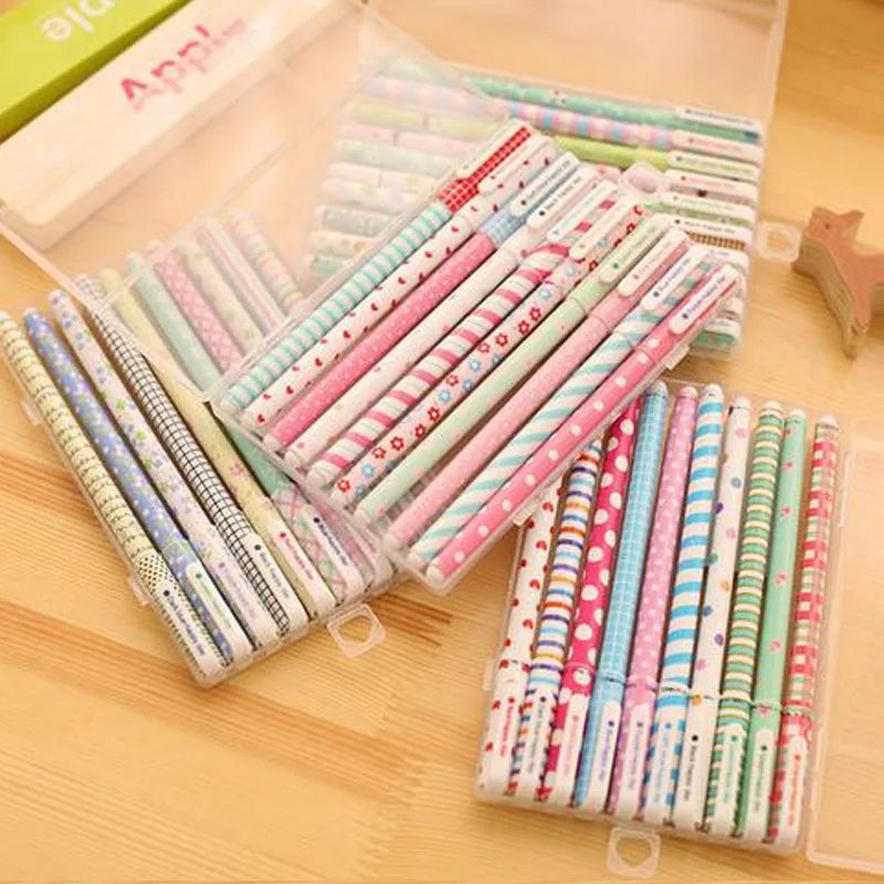 South Korean fresh and lovely broken beautiful small office marker pen ...