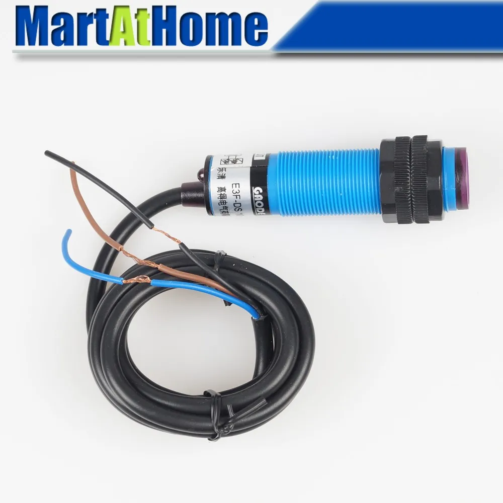 Interruptor de Sensor fotoeléctrico E3F DS10C4 NPN, diámetro de reflexión difusa de 3 cables ...