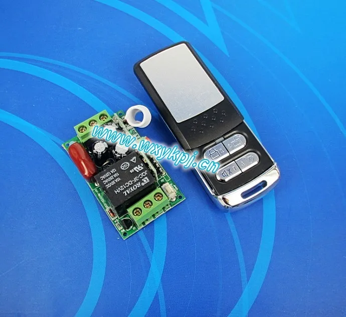 AC220V 1CH 10A Wireless Remote Control System transmitter & receiver ...