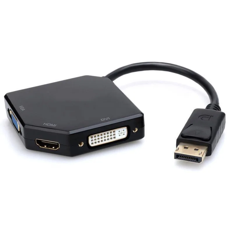Baseqi triple Big dp to hdmi vga dvi triple dp to hdmi vga Conversion ...