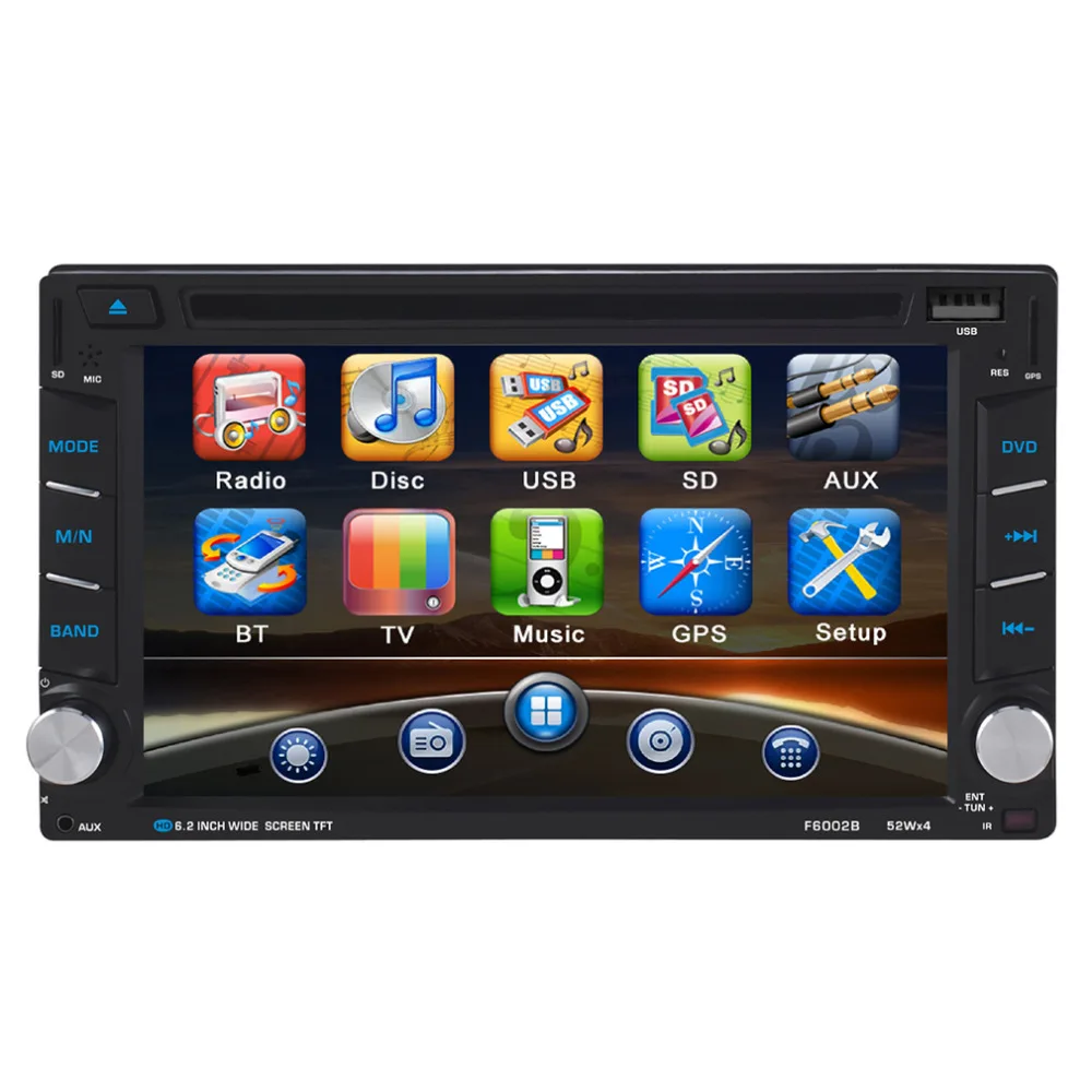 Aliexpress.com : Buy 2 Din Car DVD Player 6.2inch Touch Display ...