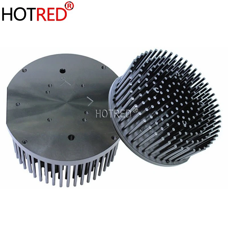 Round D133mm Pre-drilled Led Pin Fin Heatsink Compatible With Cree Cob ...